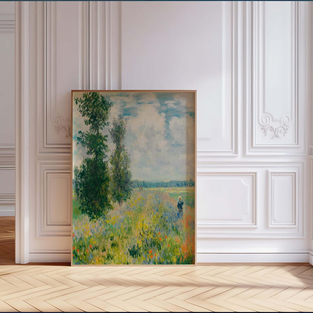 Claude Monet Art - Impressionist Wildflower Landscape Print, Vintage ...