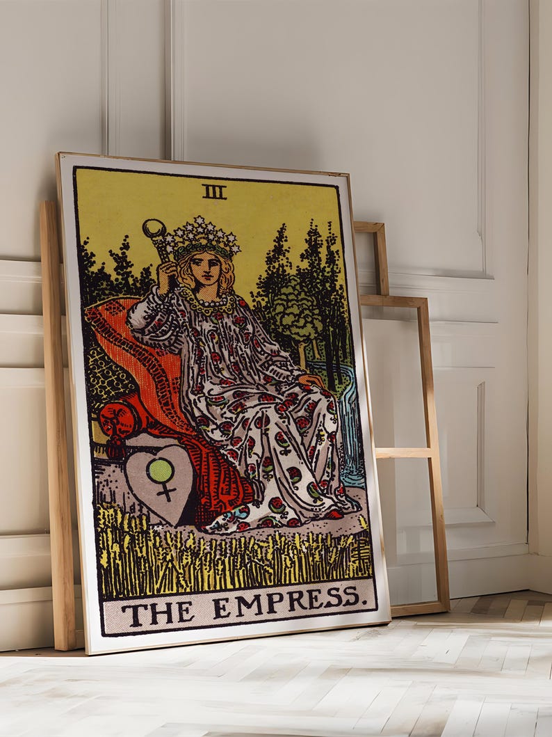 Tarot Cards Rider Waite Art Print - the Empress, Divine Feminine Tarot ...