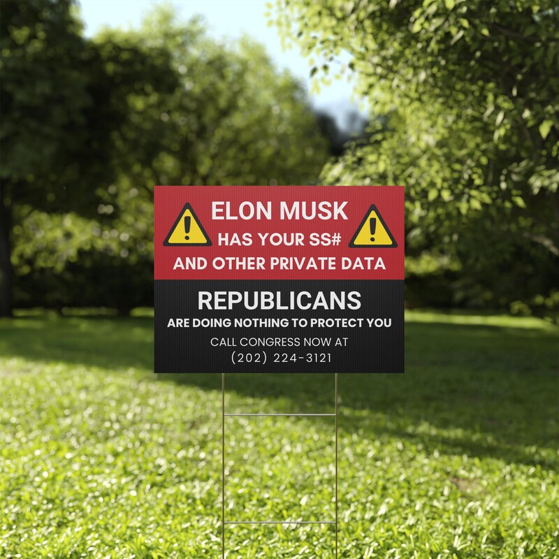 Anti Elon Musk Yard Sign - Etsy