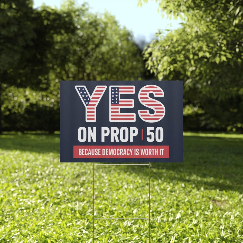Yes on Prop 50 - Etsy