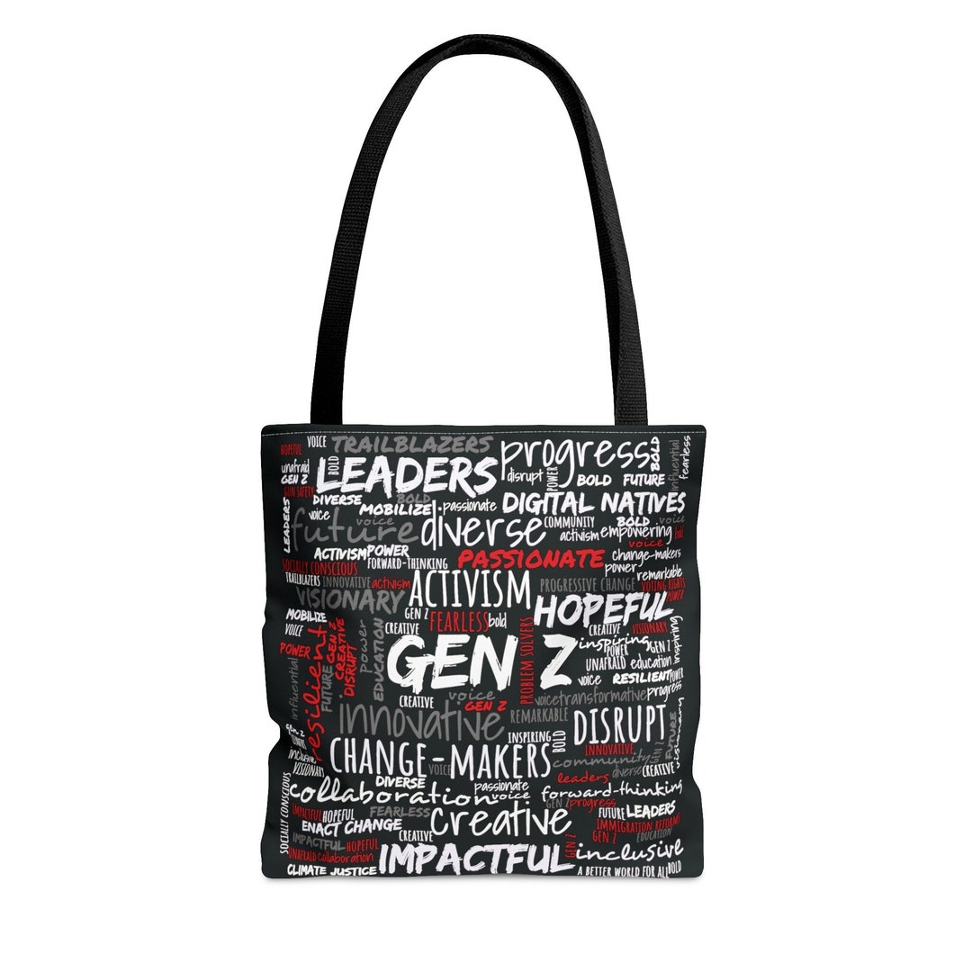 Gen Z Tote Bag Word Cloud Gen Z Gift Gifts for Gen Z - Etsy France