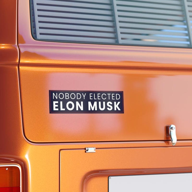 Anti Musk Bumper Sticker - Etsy