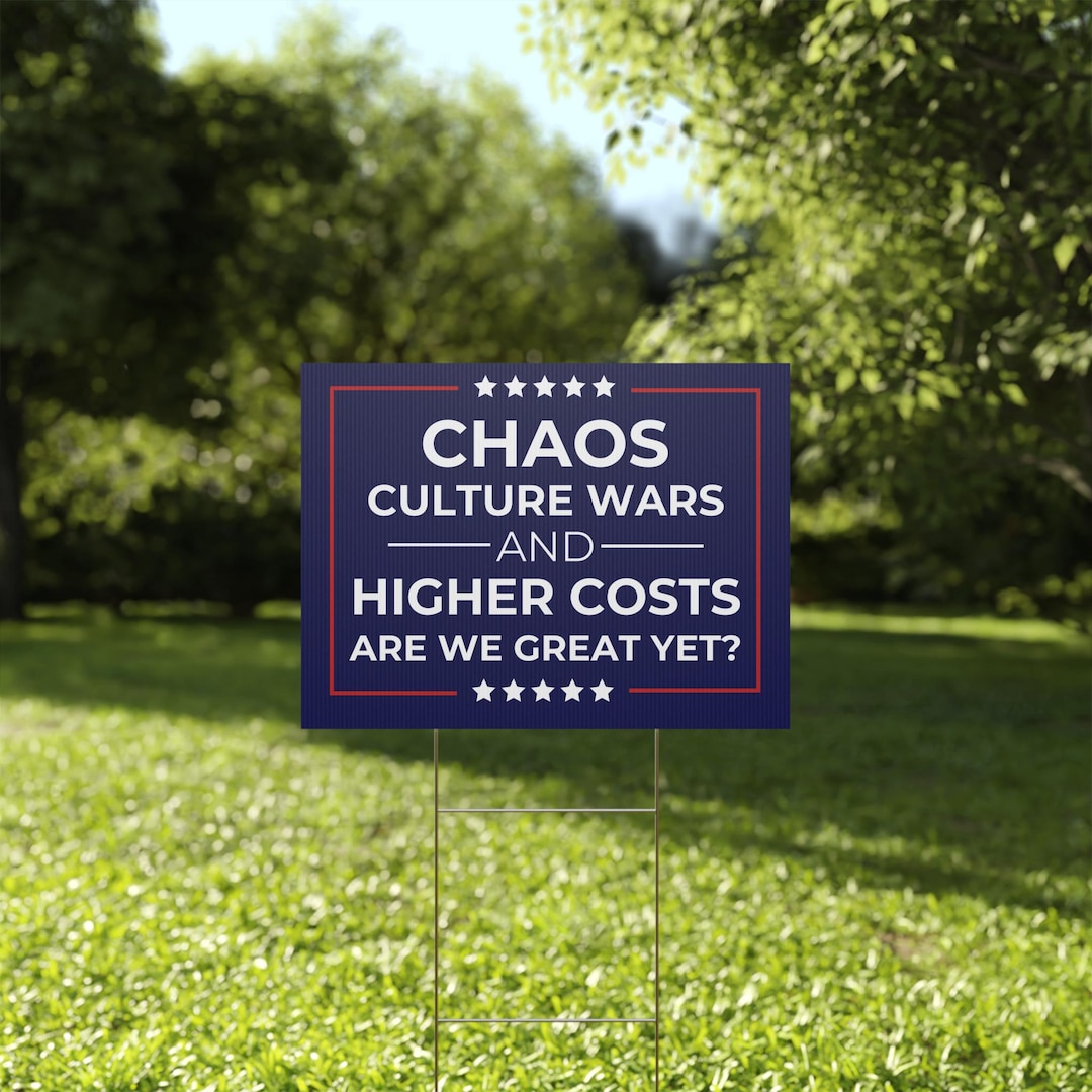 Are We Great yet Yard Sign, Anti Trump Yard Sign, 1, 5 or 10 Pack, Anti ...