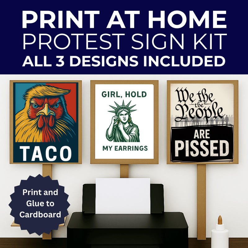Funny Protest Poster - Etsy