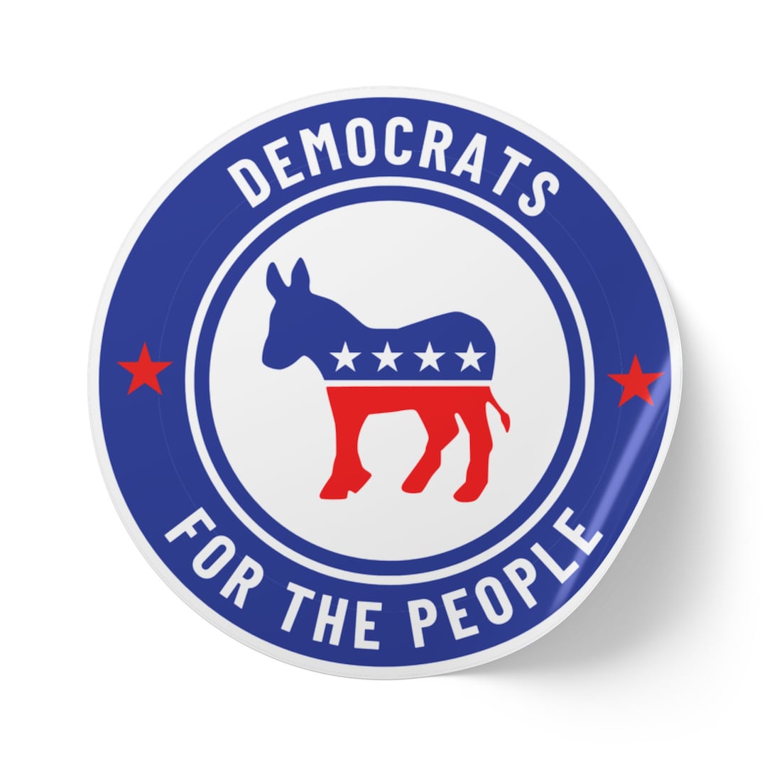 Democratic Party Sticker Roll, Car Sticker, Laptop Sticker, Free ...