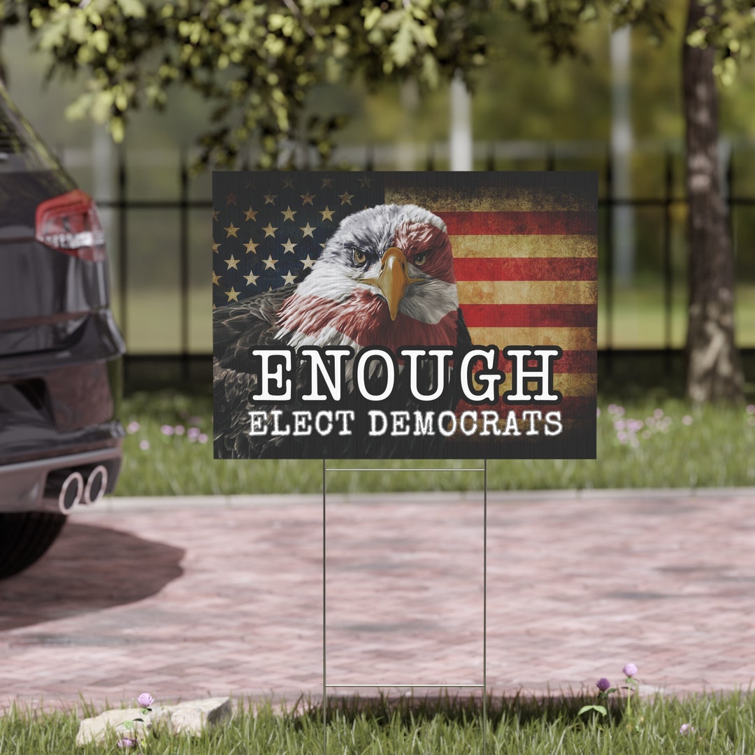 Democracy Yard Sign, Political Yard Sign, Election Yard Sign - Etsy