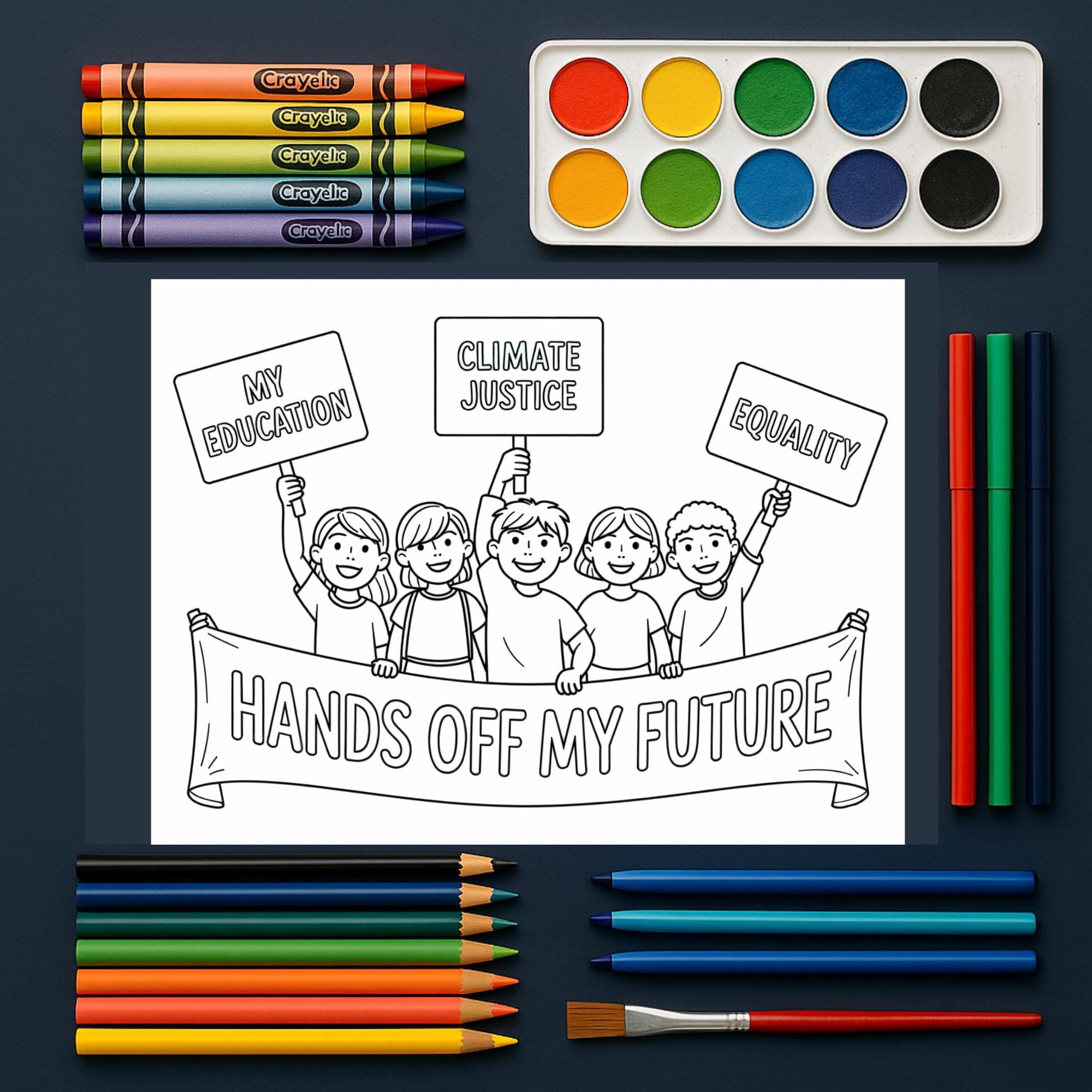 Protest Signs for Kids - Coloring Pages for Kids - All 3 Designs ...