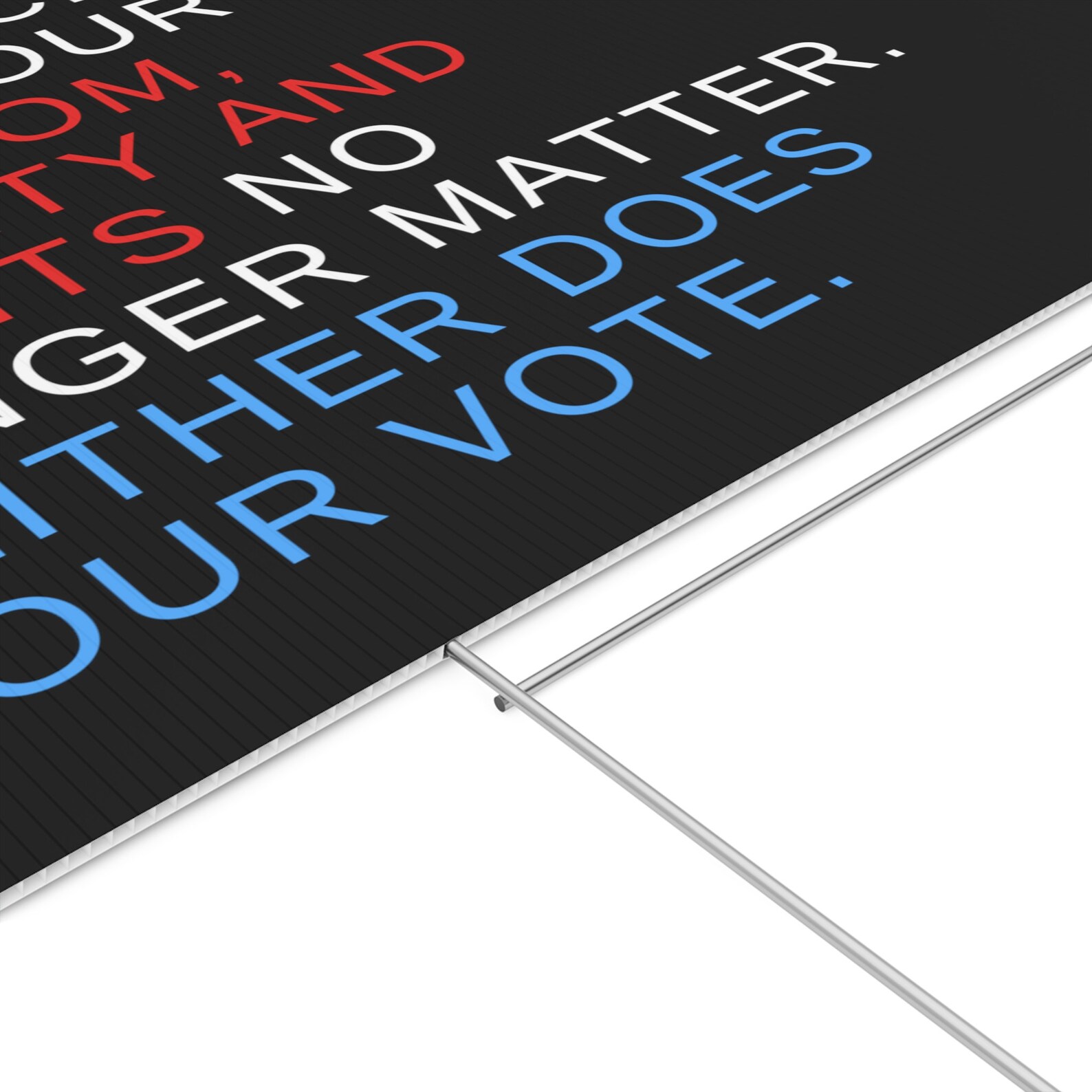 What is Democracy Yard Sign, Free Shipping, Print on Both Sides ...