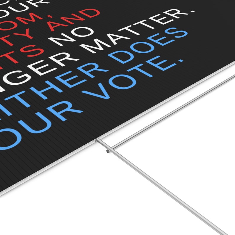 What is Democracy Yard Signs, 10 Pack With Free Shipping, Print on Both ...