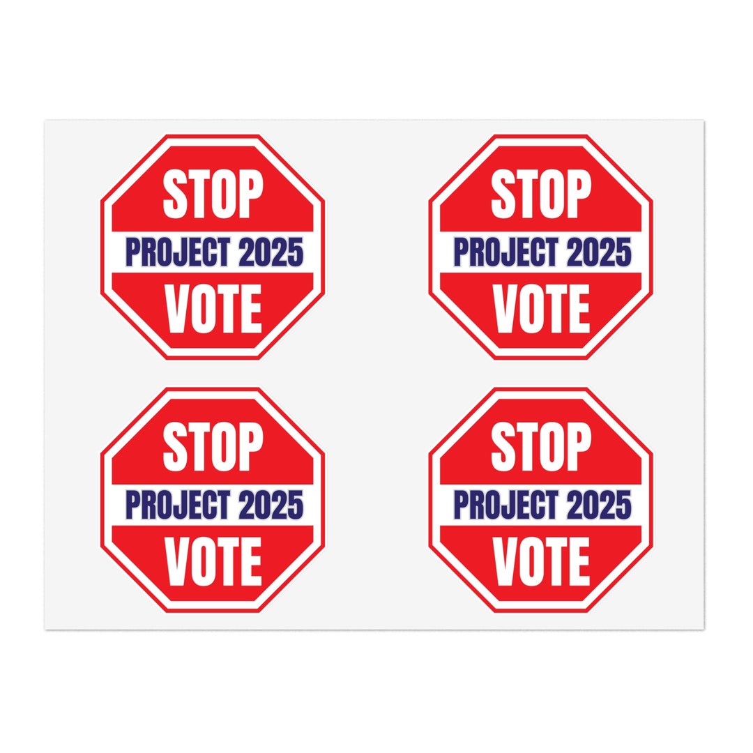 Stop Project 2025 Sticker Sheet, Water/uv Resistant, Free Shipping ...