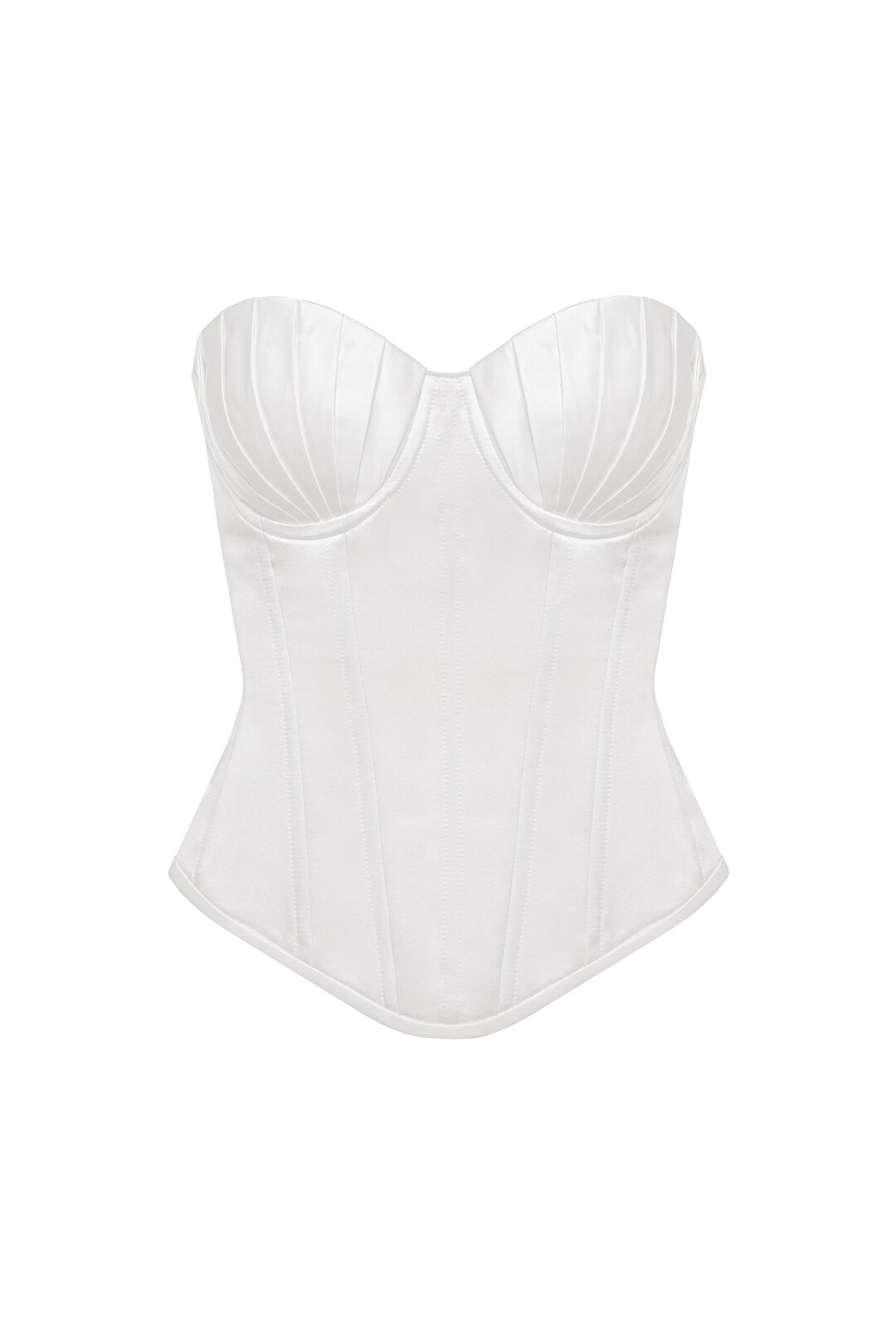 Satin Corset With shell Cups - Etsy