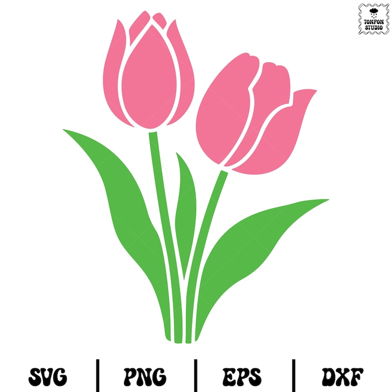 Tulip SVG | Spring Flower Cut File | Floral Clipart for Cricut and ...