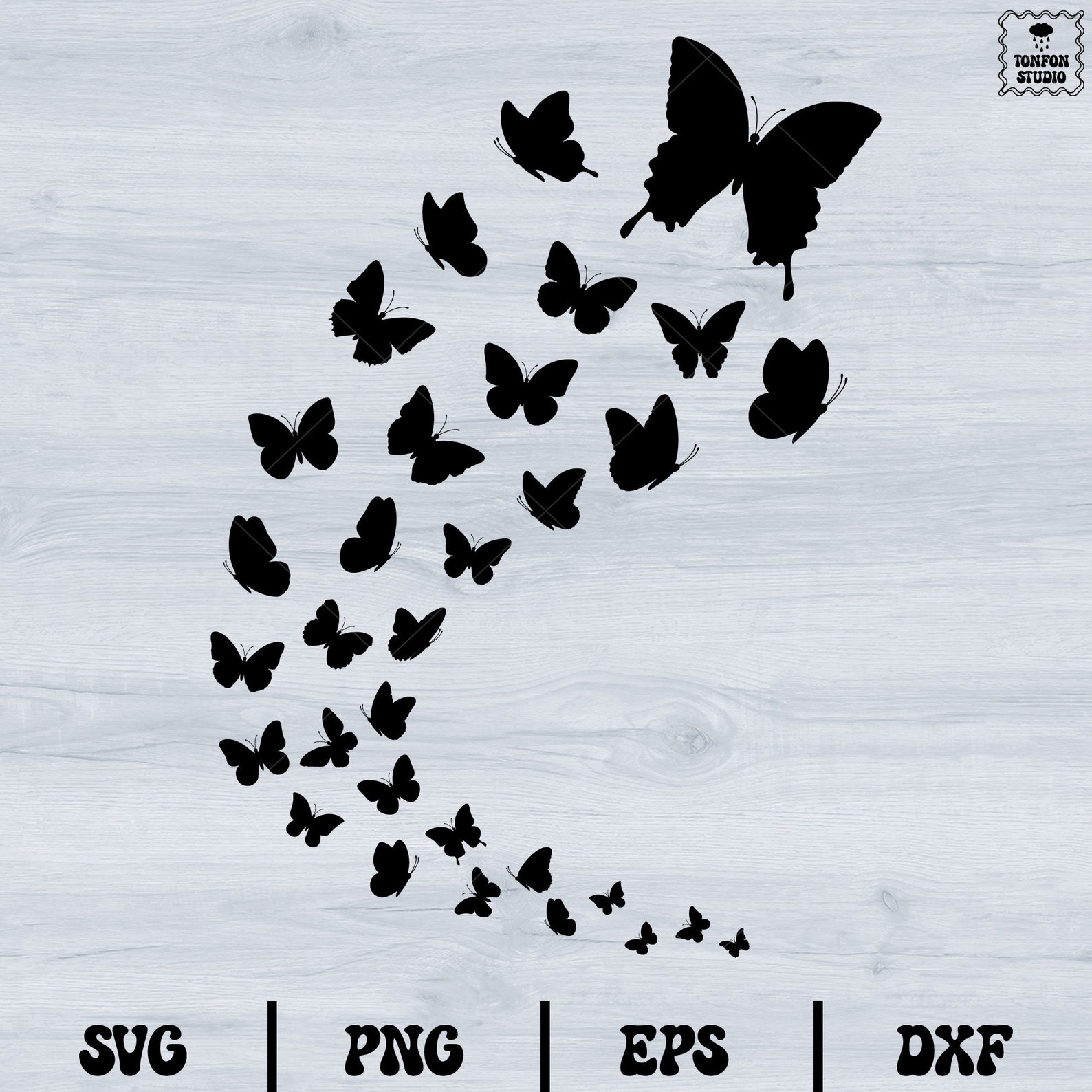 Flying Butterflies Svg, Butterfly Silhouette Svg, Butterfly Files for ...