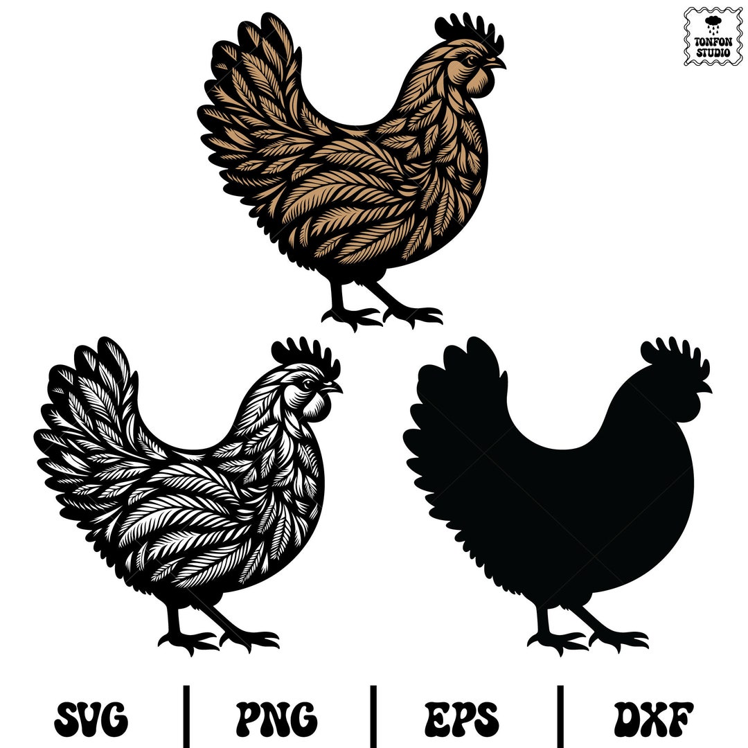 Chicken SVG Bundle, Chicken SVG, Rooster SVG, Chicken Clipart - Etsy