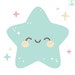 Cute Star Pastel Svg, Star Set, Different Moods, Star Clipart, Pastel ...