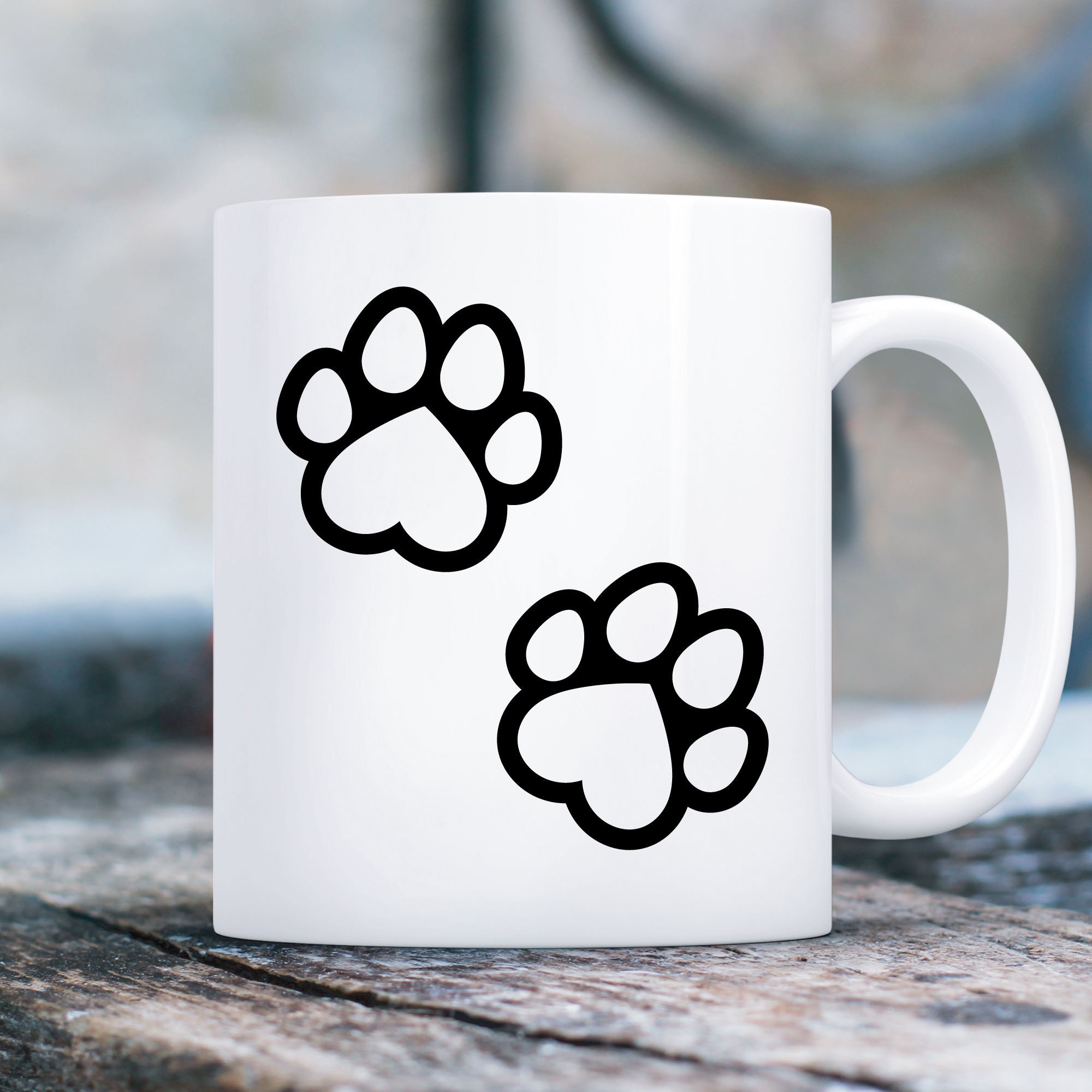 Paw Print Dog Svg, Black Silhouette of a Paw Svg - Etsy