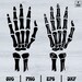 Skeleton Hand Svg, Skeleton Hand Halloween Svg - Etsy