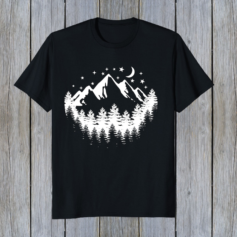 Forest, Mountain With Pine Trees Svg, Camping - Etsy