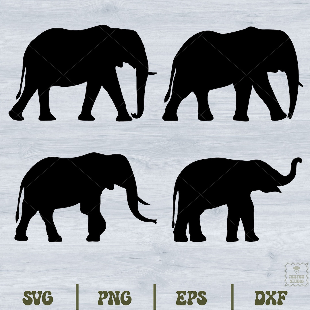 Elephant Svg, Elephant Svg Bundle, Elephant Cut File, Elephant ...