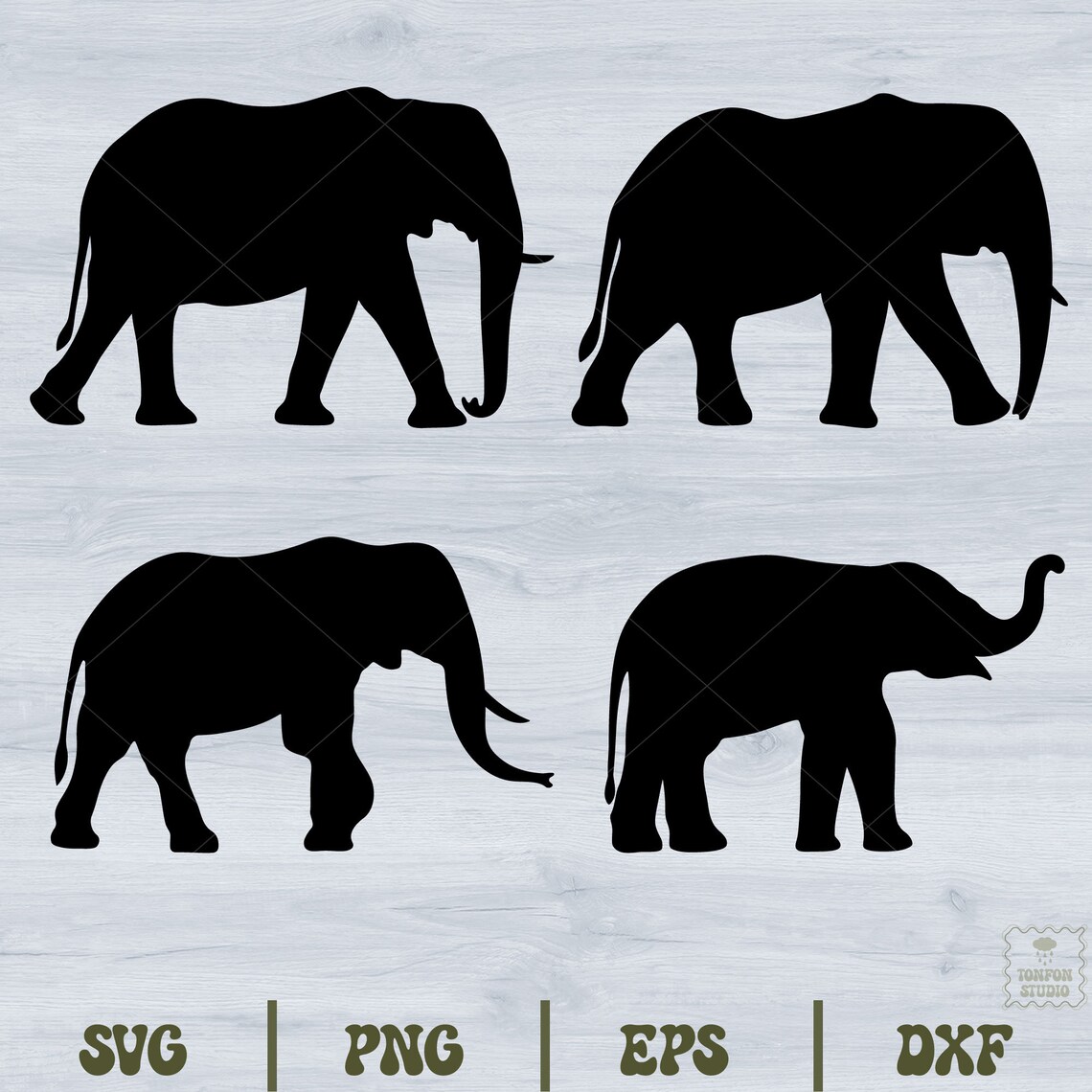 Elephant Svg, Elephant Svg Bundle, Elephant Cut File, Elephant ...