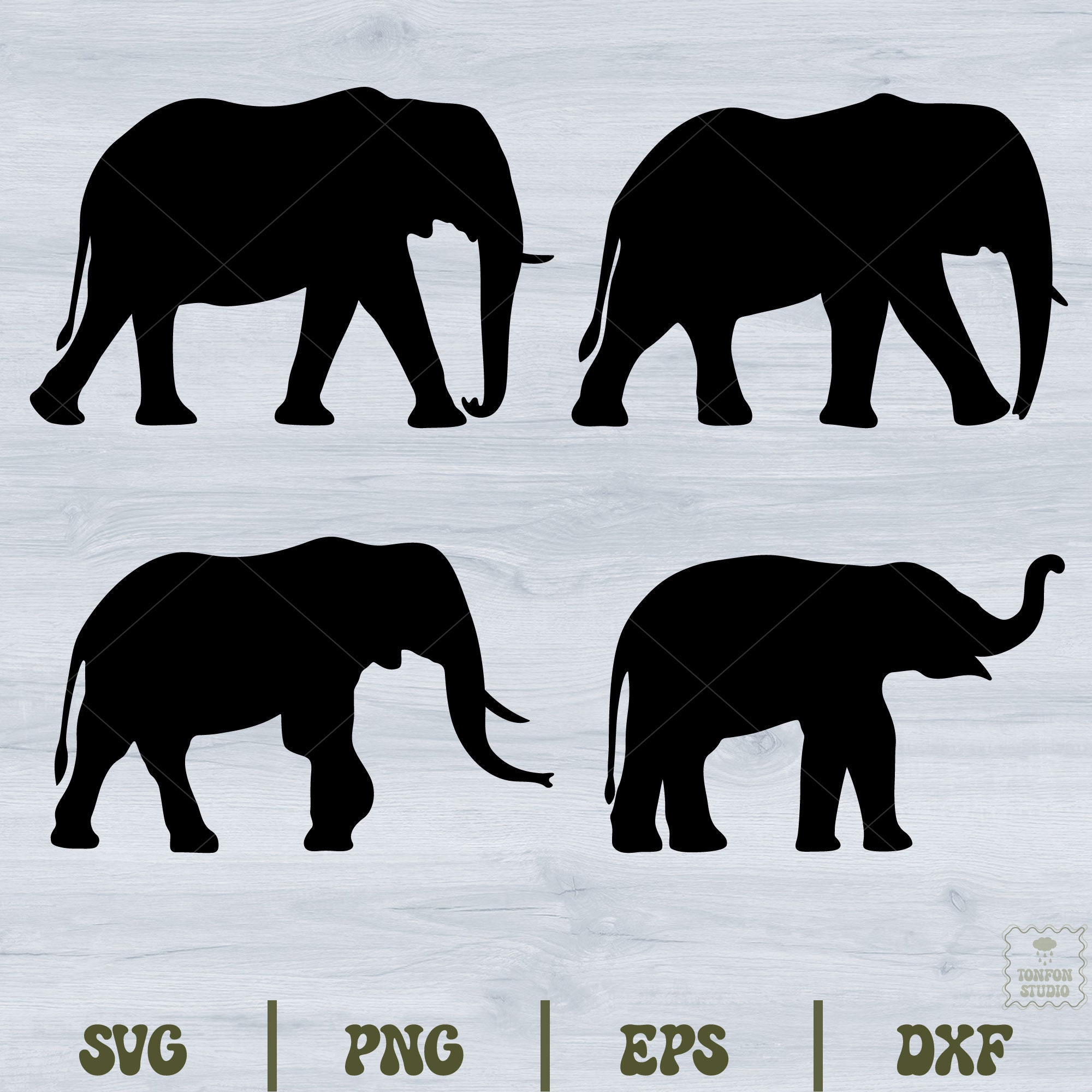 Elephant Svg, Elephant Svg Bundle, Elephant Cut File, Elephant ...