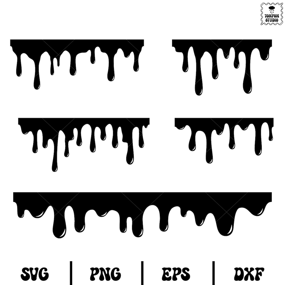 Dripping Borders Svg, Dripping Svg, Dripping Borders Clipart, Chocolate ...