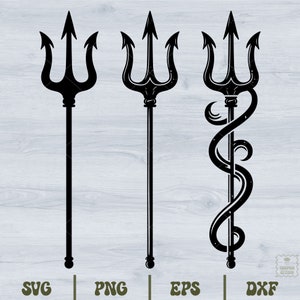 Trident Svg, Trident Clipart, Trident Silhouette, Clip Art Silhouettes ...
