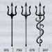 Trident Svg, Trident Clipart, Trident Silhouette, Clip Art Silhouettes ...