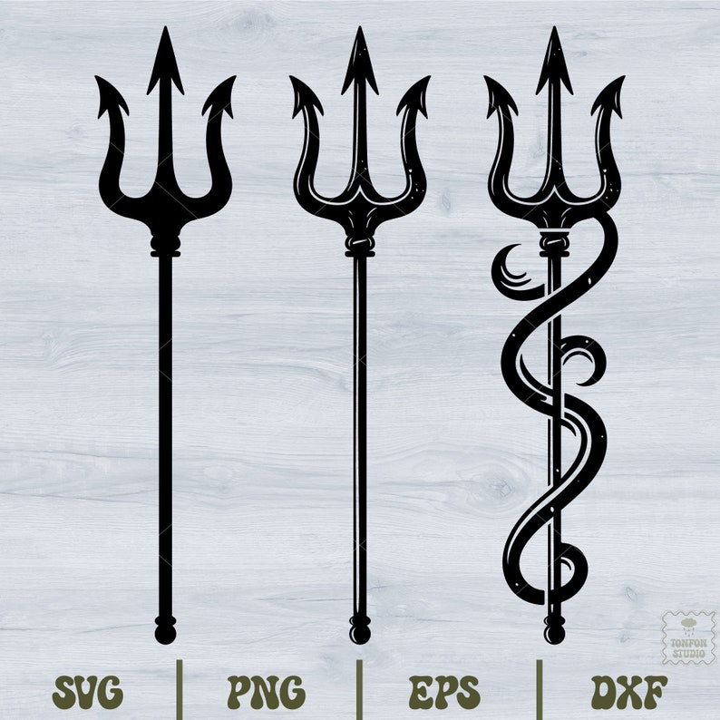 Trident Svg, Trident Clipart, Trident Silhouette, Clip Art Silhouettes ...