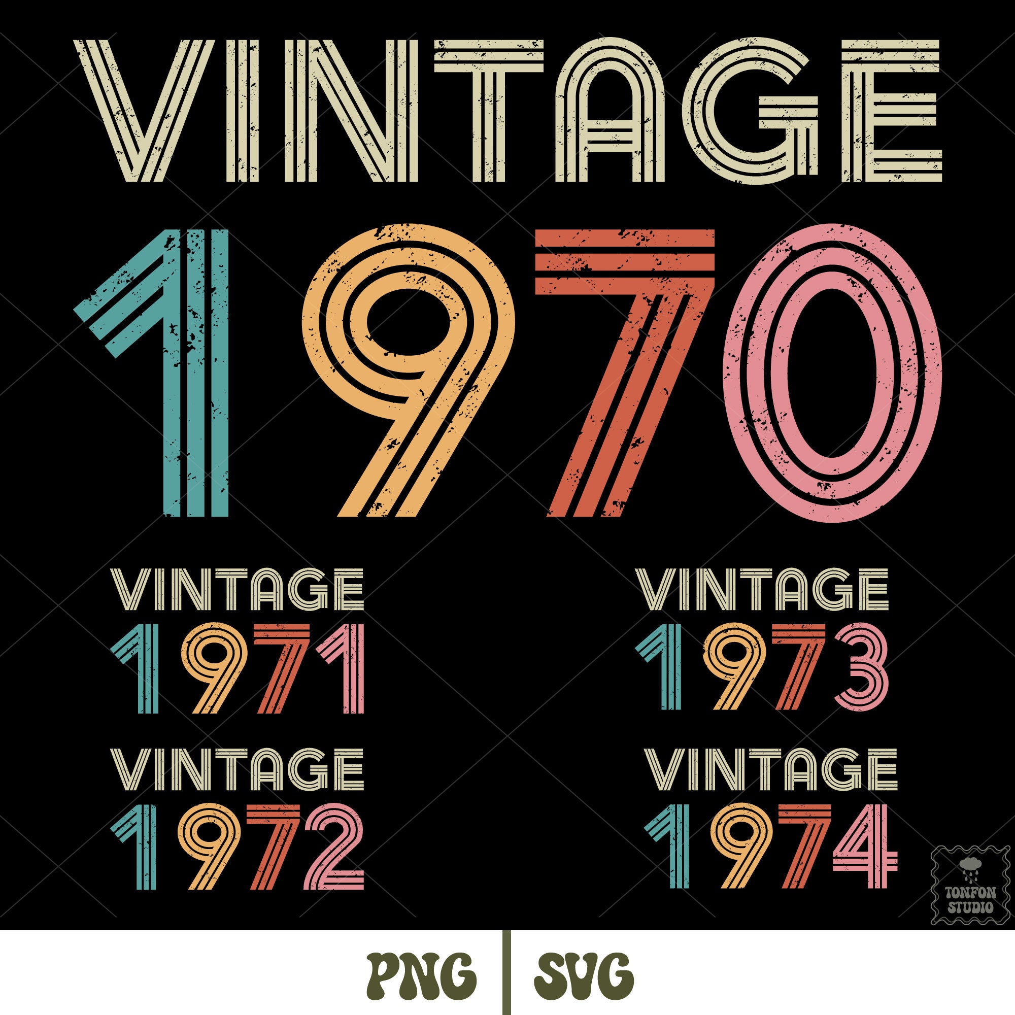 Vintage Birthday, Vintage 1970-79, Vintage 1974, Birthday Gift - Etsy