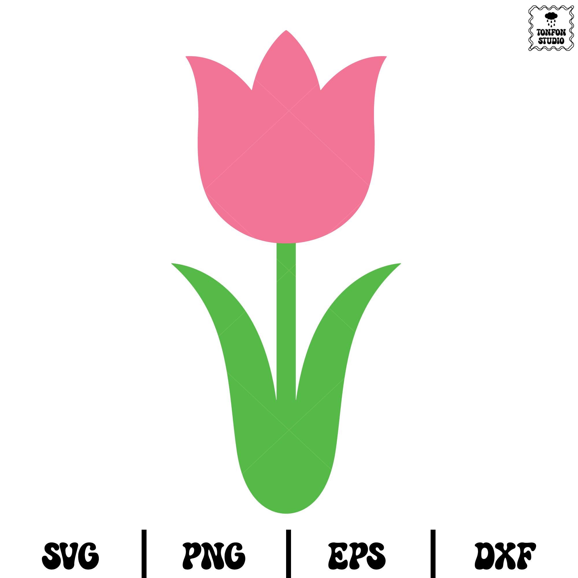 Tulip SVG | Spring Flower Cut File | Floral Clipart for Cricut and ...