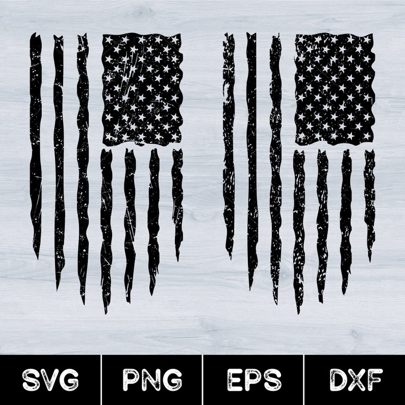Distressed Flag Svg American Flag Svg - Etsy