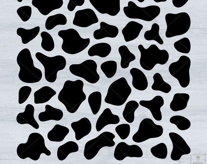 Cow Print, Cow Spots, Cow Print Pattern Instant Download SVG, PNG, EPS ...