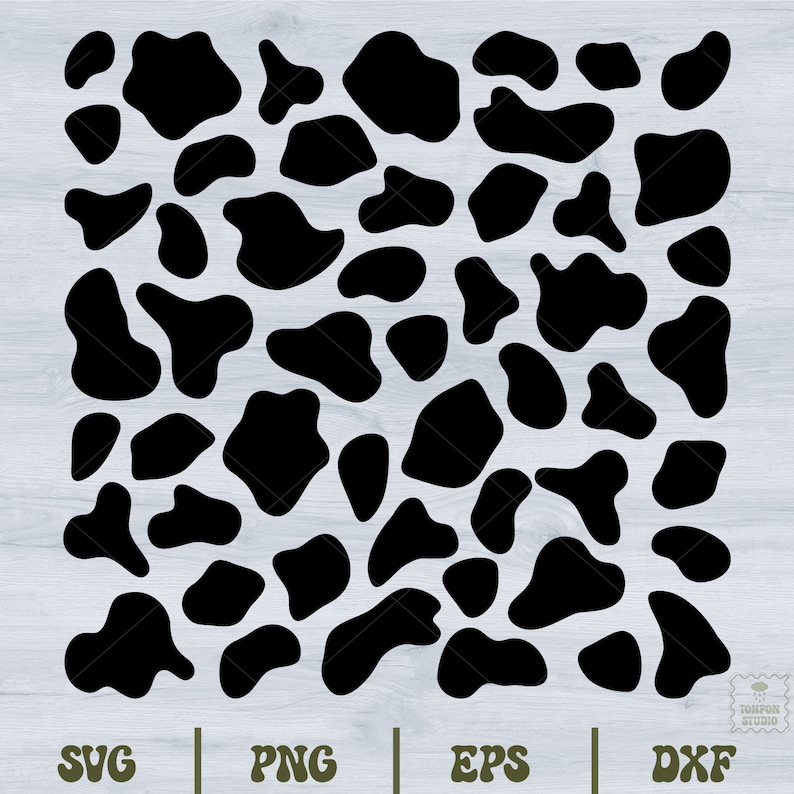 Cow Print Pattern, Print Cow Print Ssvg, Seamless Cow Pattern Svg, Cow ...
