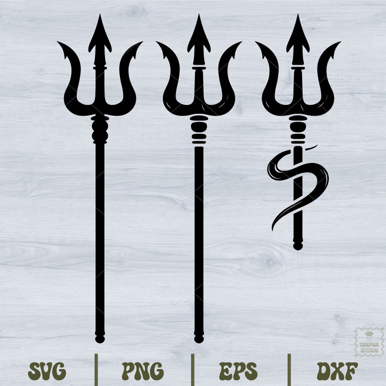 Trident Svg, Trident Clipart, Trident Silhouette, Clip Art Silhouettes ...