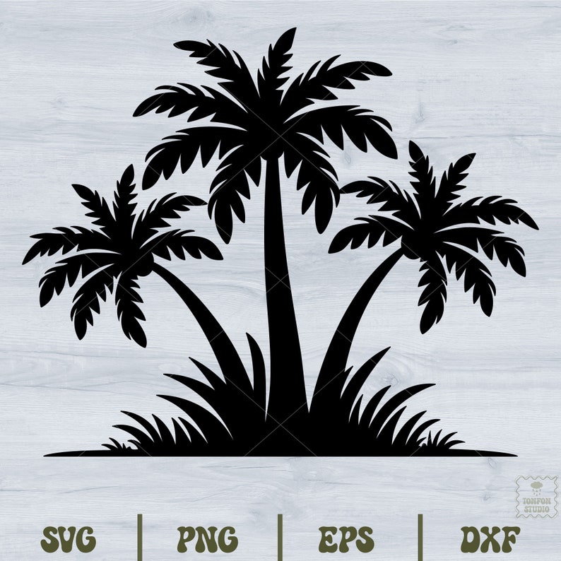 Palm Tree Svg, Palm Tree Silhouette Svg, Bundle Palm Tree Svg, Palm ...