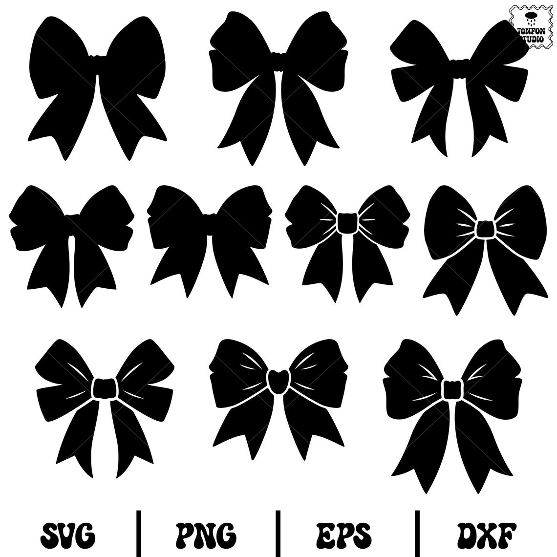 Ribbon Bow Svg, Bow Silhouettes Svg, Present Svg, Ribbon Bow Svg Bundle ...