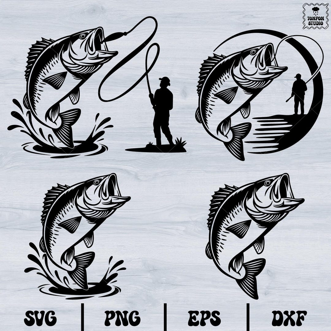 Fisherman Catching Fish Svg, Fishing Svg, Fish Clipart, Funny Fishing ...