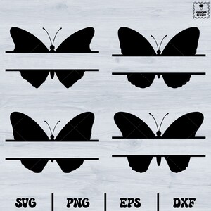 Butterfly Split Monogram Svg, Butterfly Clipart, Butterfly Name Frame ...