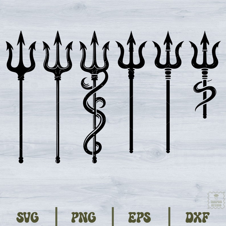 Trident Svg, Trident Clipart, Trident Silhouette, Clip Art Silhouettes ...