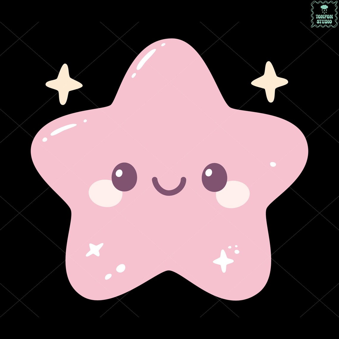 Cute Star Pastel Svg, Star Set, Different Moods, Star Clipart, Pastel ...