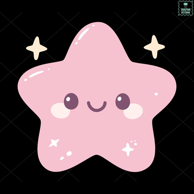 Cute Star Pastel Svg, Star Set, Different Moods, Star Clipart, Pastel ...