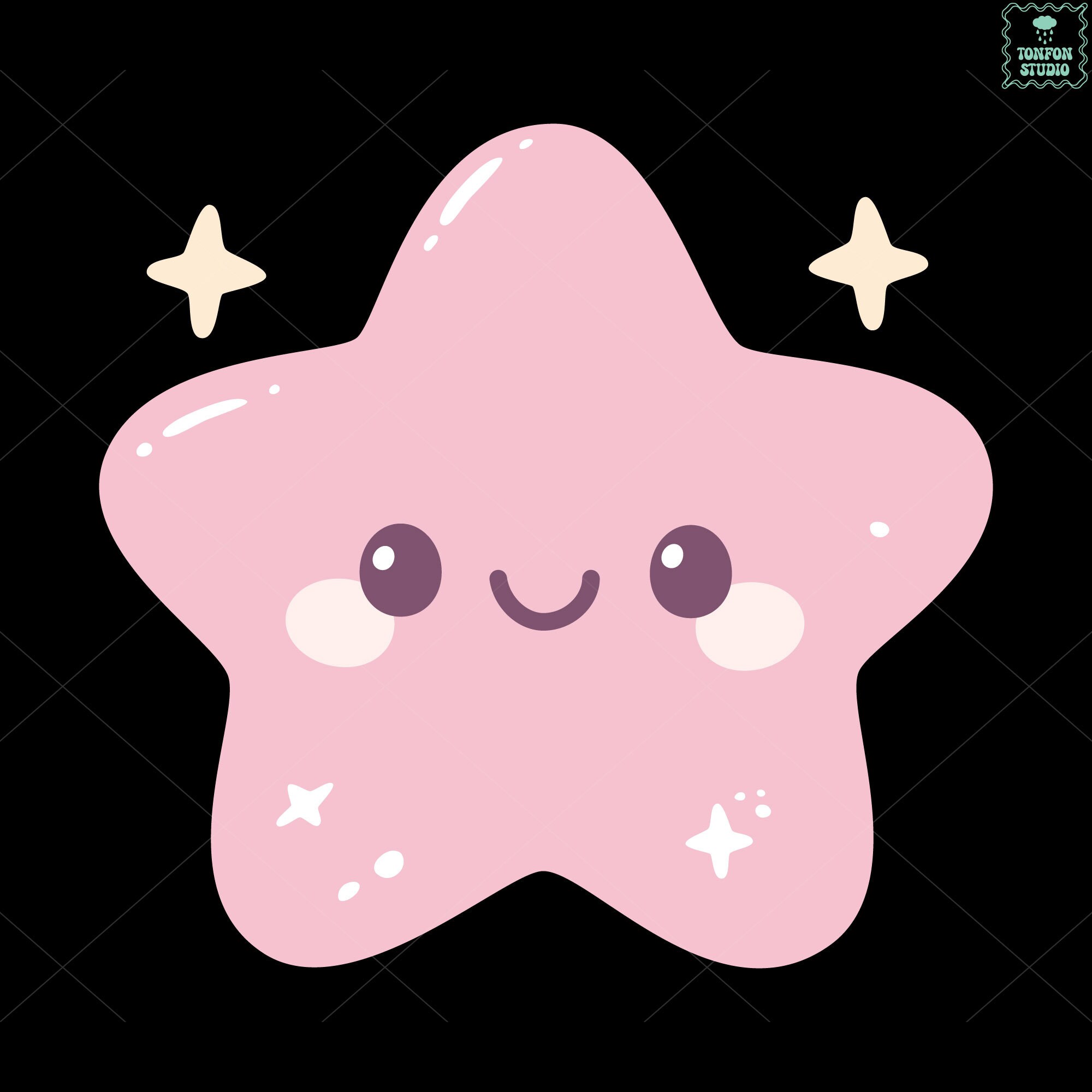 Cute Star Pastel Svg, Star Set, Different Moods, Star Clipart, Pastel ...