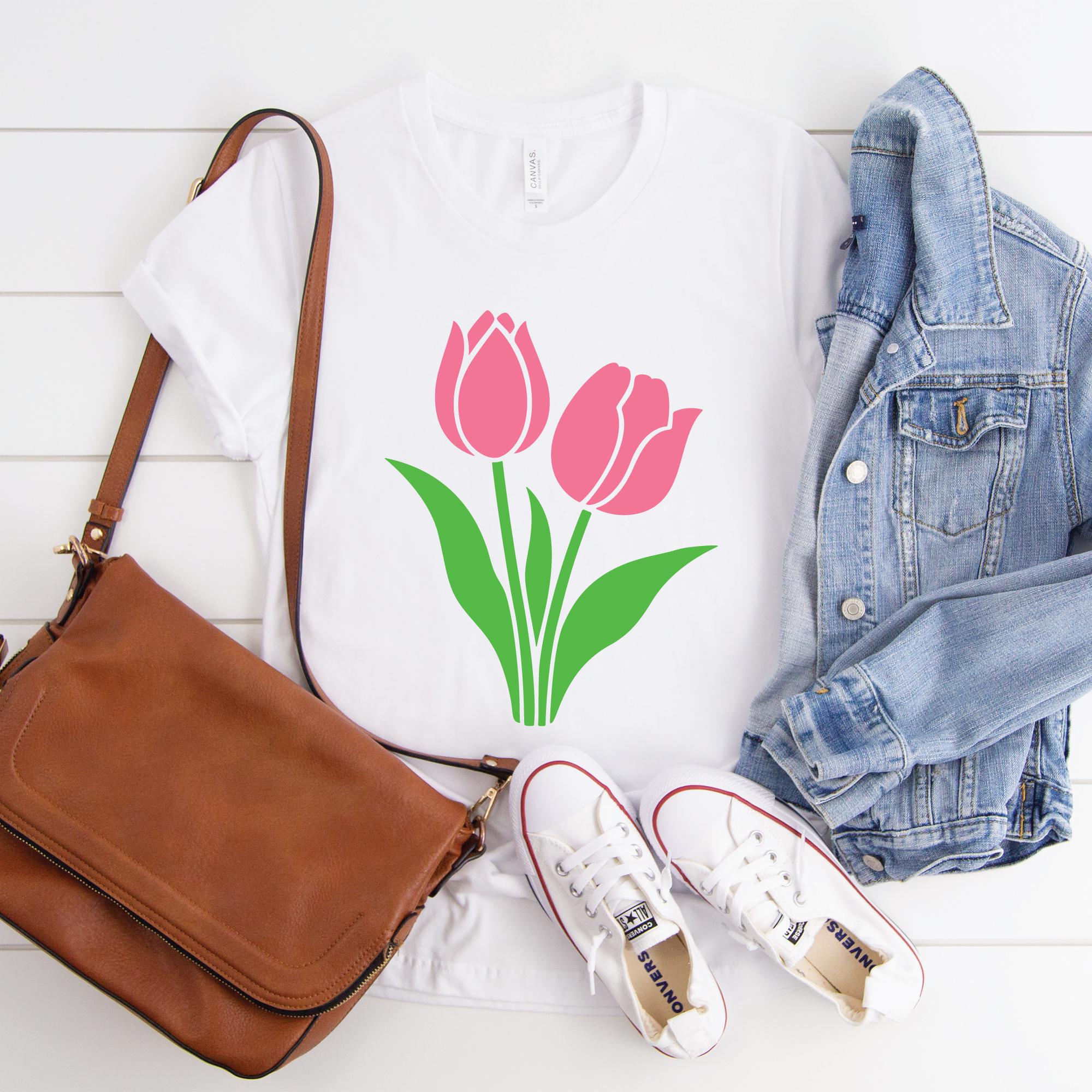 Tulip SVG | Spring Flower Cut File | Floral Clipart for Cricut and ...