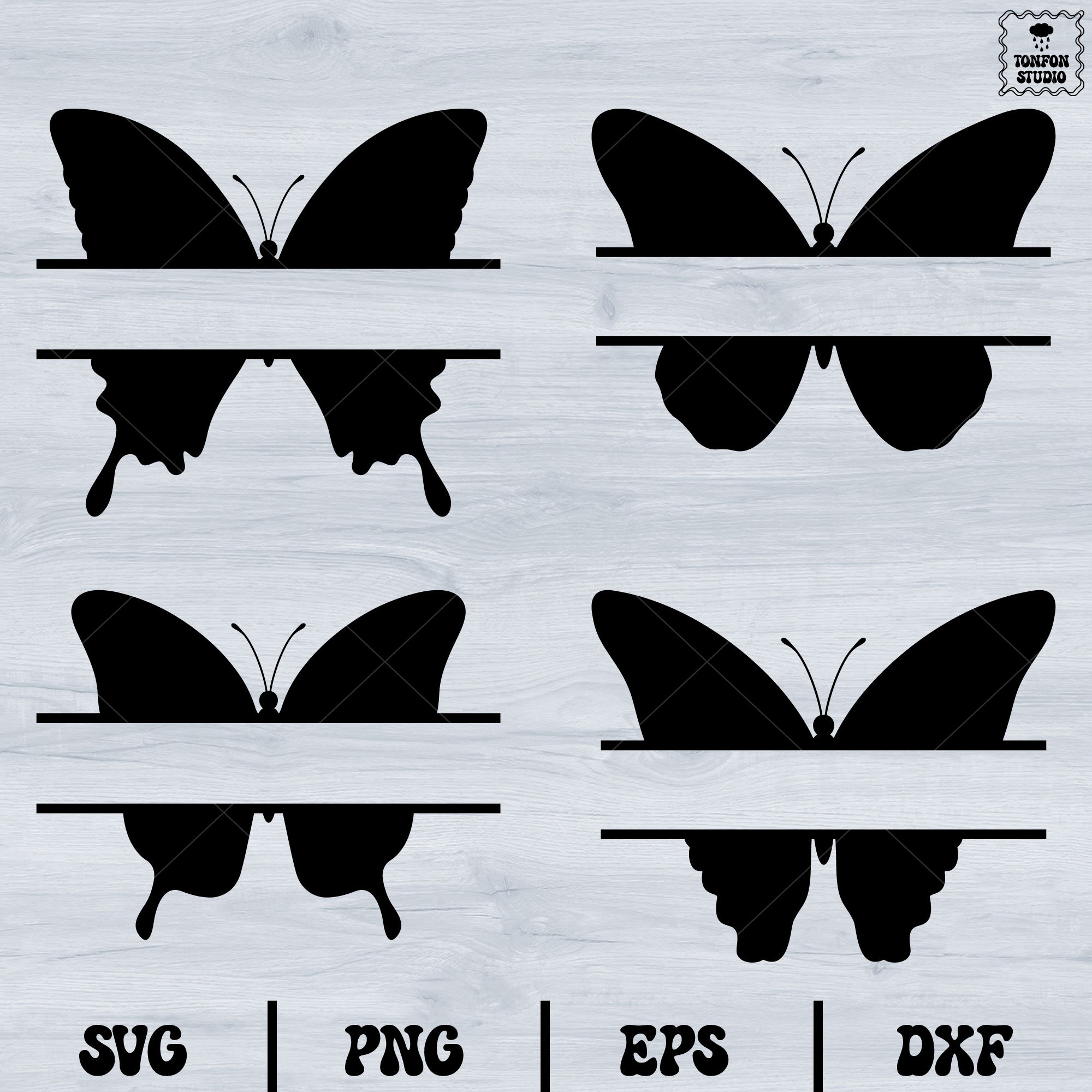 Butterfly Split Monogram Svg, Butterfly Clipart, Butterfly Name Frame ...