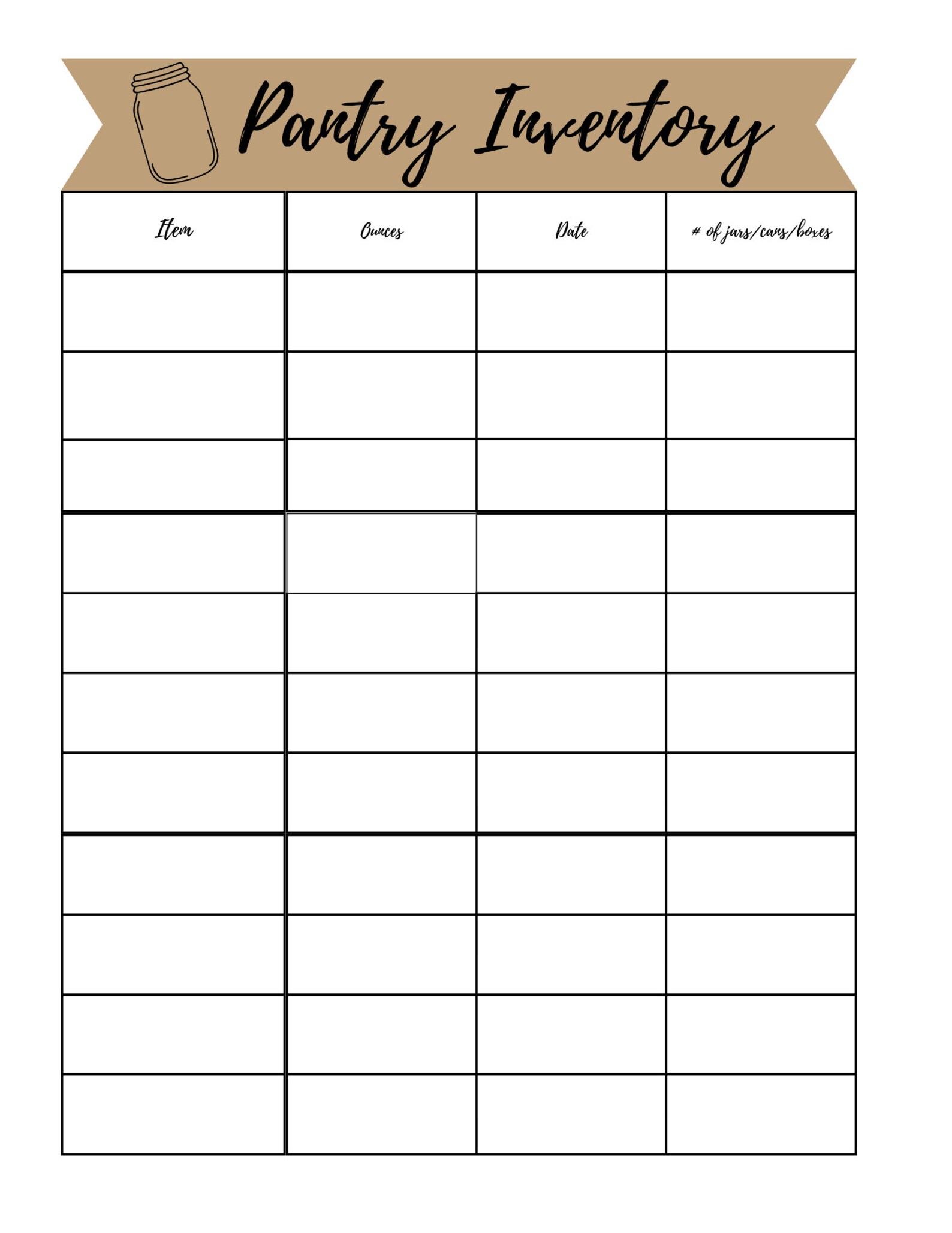 Freezer and Pantry Inventory Sheets digital Download - Etsy