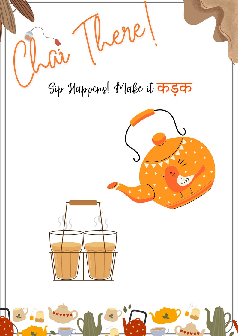 Digital Chai Poster download Ready Unique Wall Art for Chai Enthusiasts ...