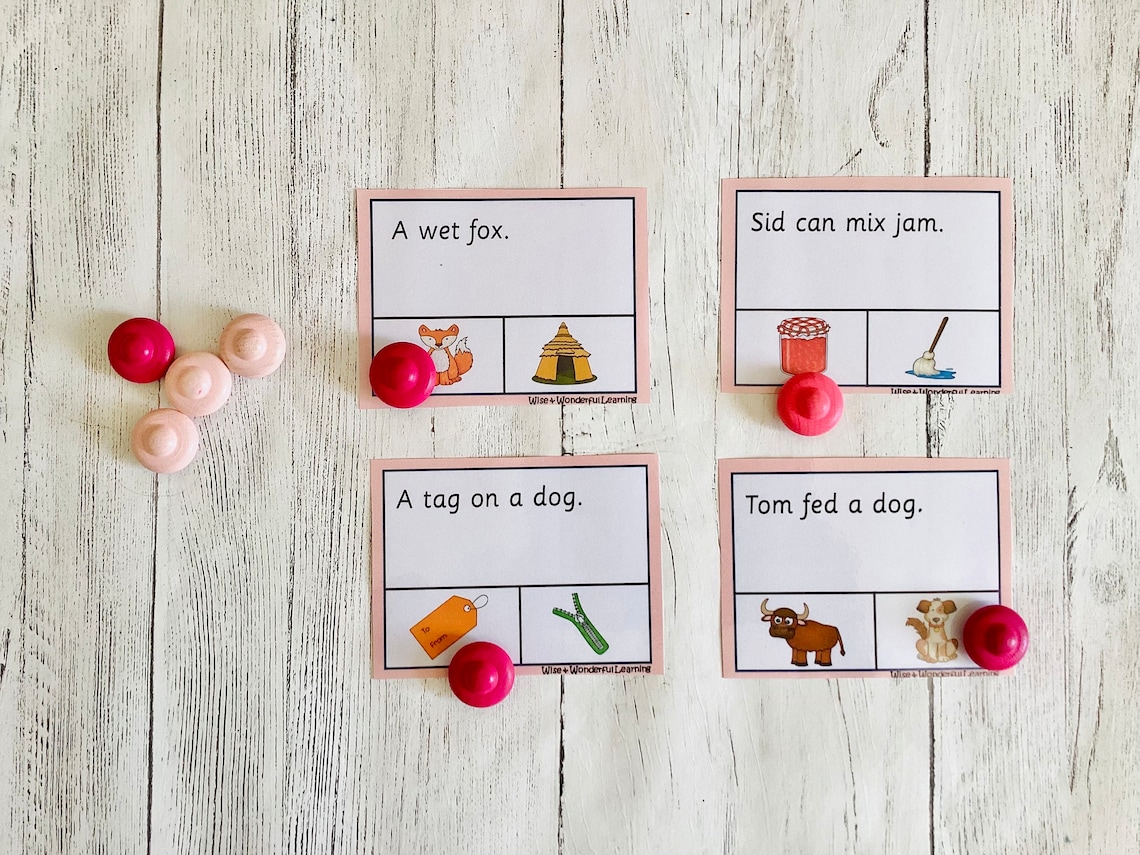 Montessori Pink Phonetic Language Series Bundle/phonics - Etsy