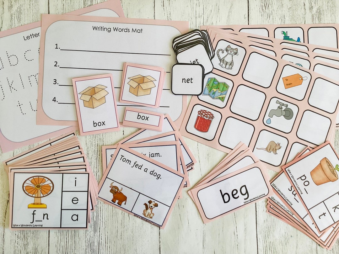 Montessori Pink Phonetic Language Series Bundle/phonics - Etsy