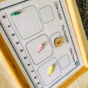 Maths, More One and One Less Activity Mats - Etsy
